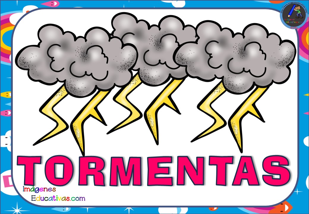 TARJETAS TIEMPO METEOROLÓGICO (11) - Imagenes Educativas