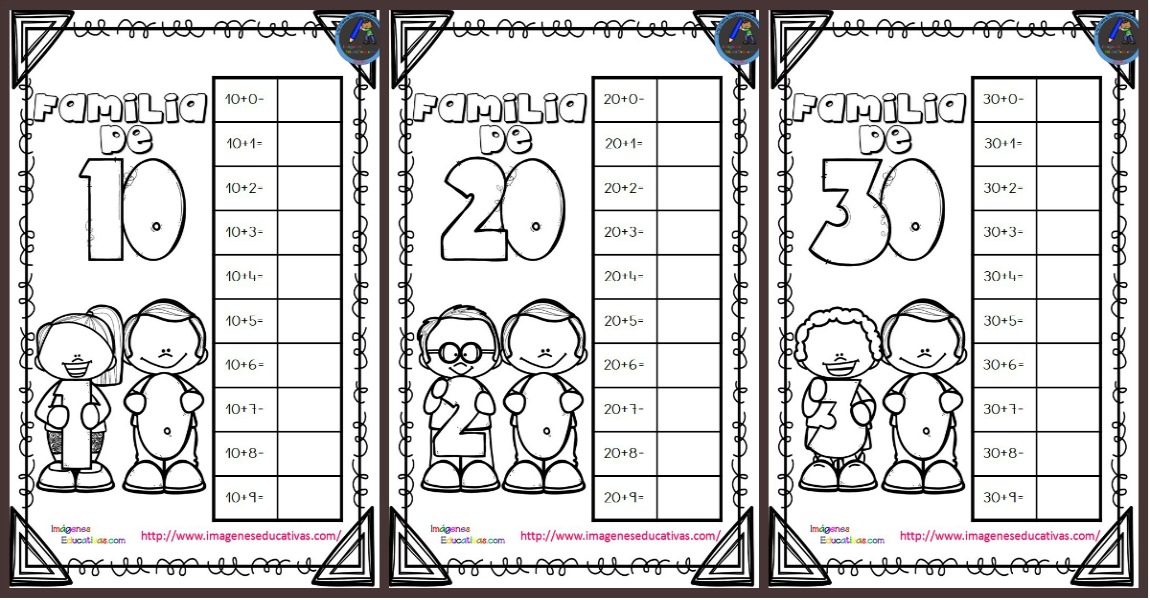 Cuaderno para trabajar la familia de los números - Imagenes Educativas