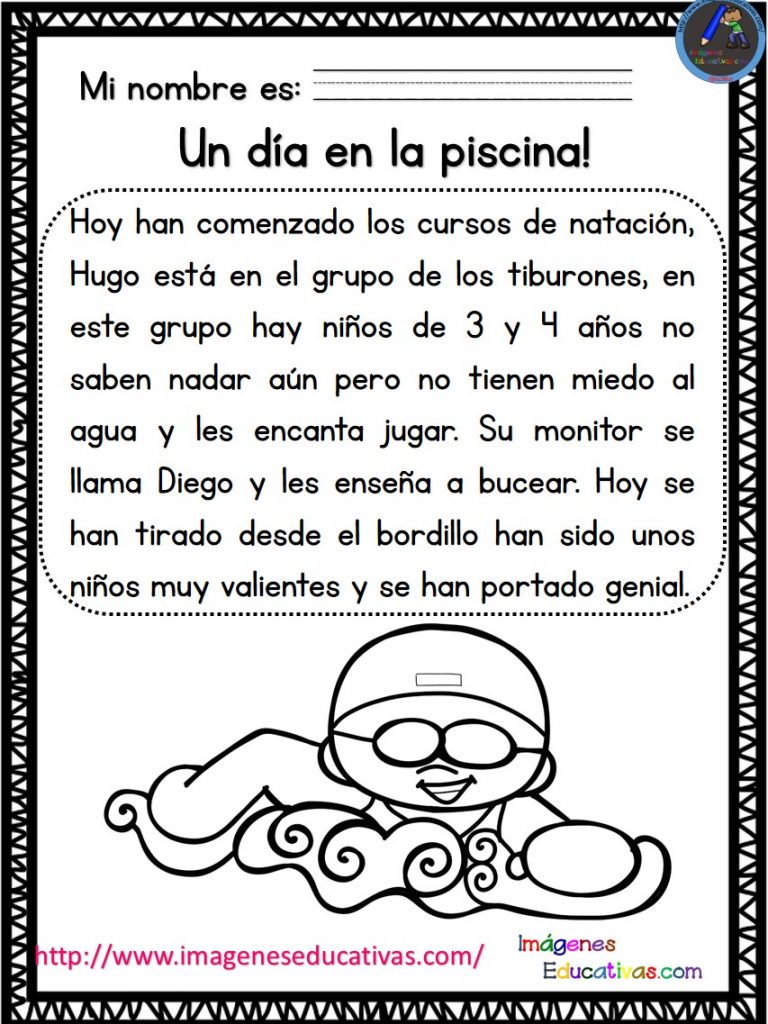 Lecturas comprensivas mi primer día de clase (8) - Imagenes Educativas