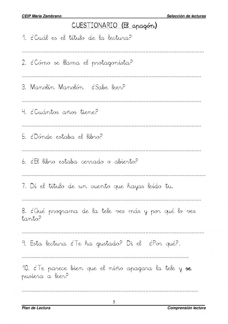 46 textos para trabajar la comprensión lectora - Imagenes Educativas