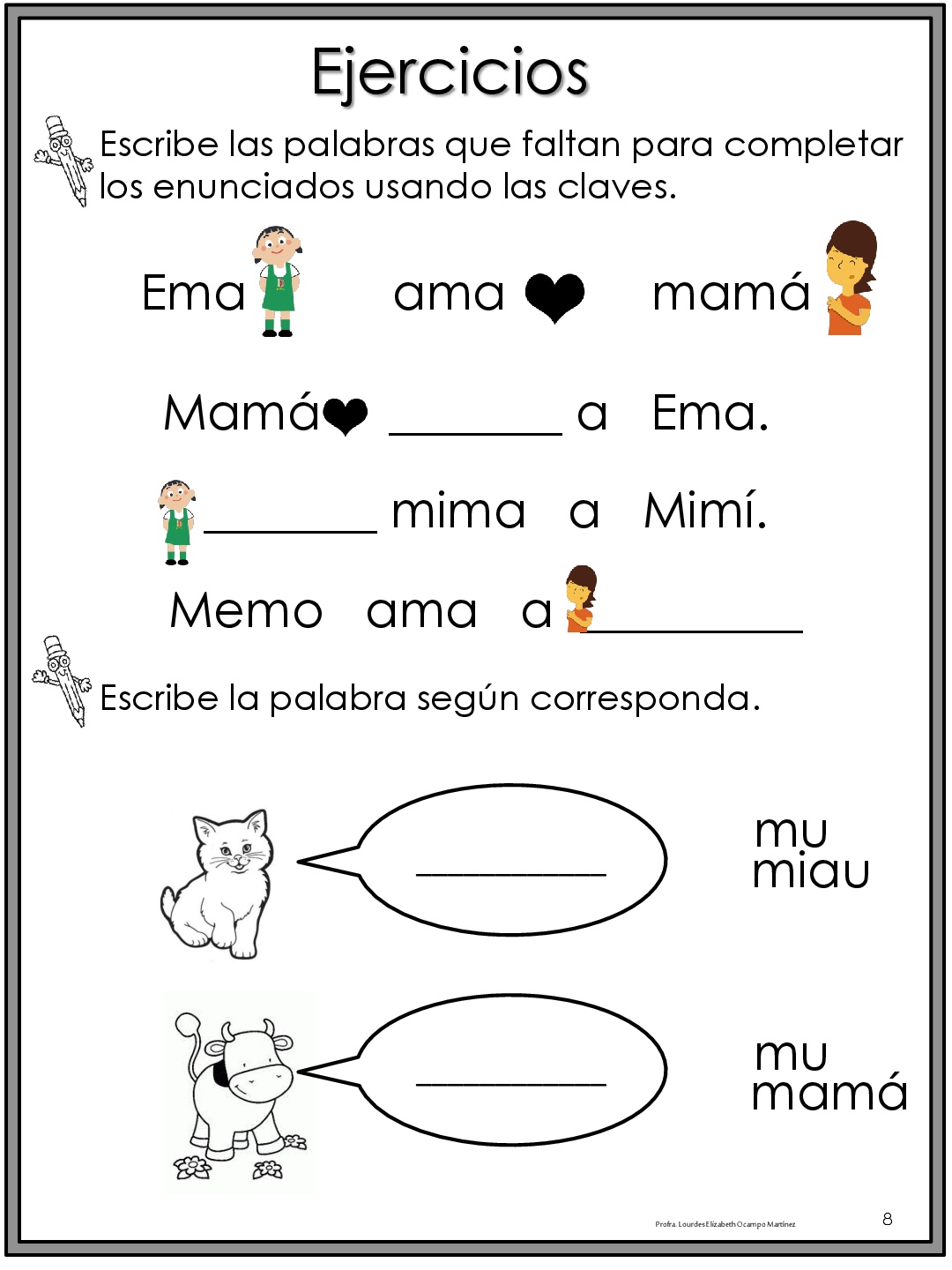 50 Ejercicios De Lecto Escritura Para Preescolar Y Primaria 001