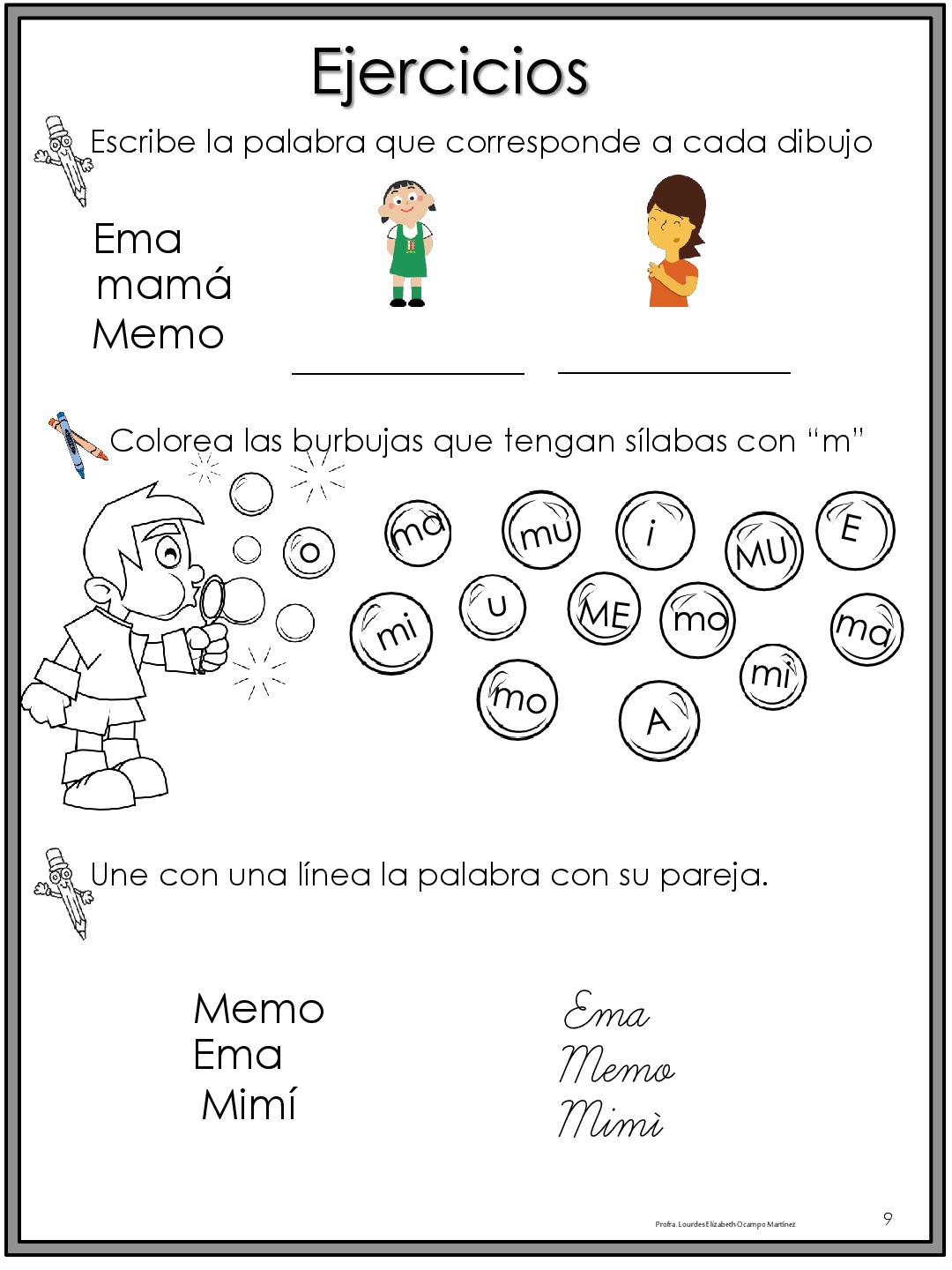50 Ejercicios De Lecto Escritura Para Preescolar Y Primaria Imagenes