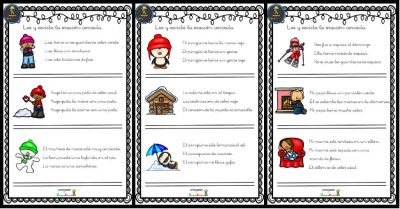 Actividades para trabajar la comprensión de las oraciones - Imagenes ...