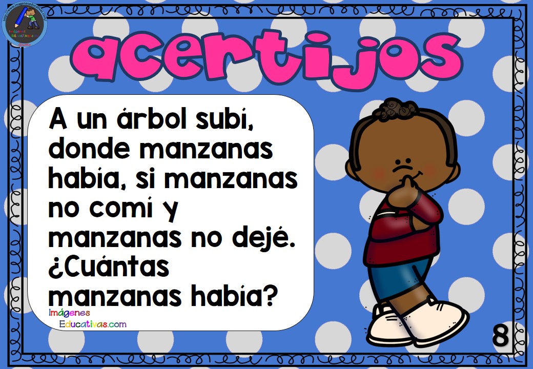 Acertijos fáciles de matemáticas para niños de primaria (8) - Imagenes ...