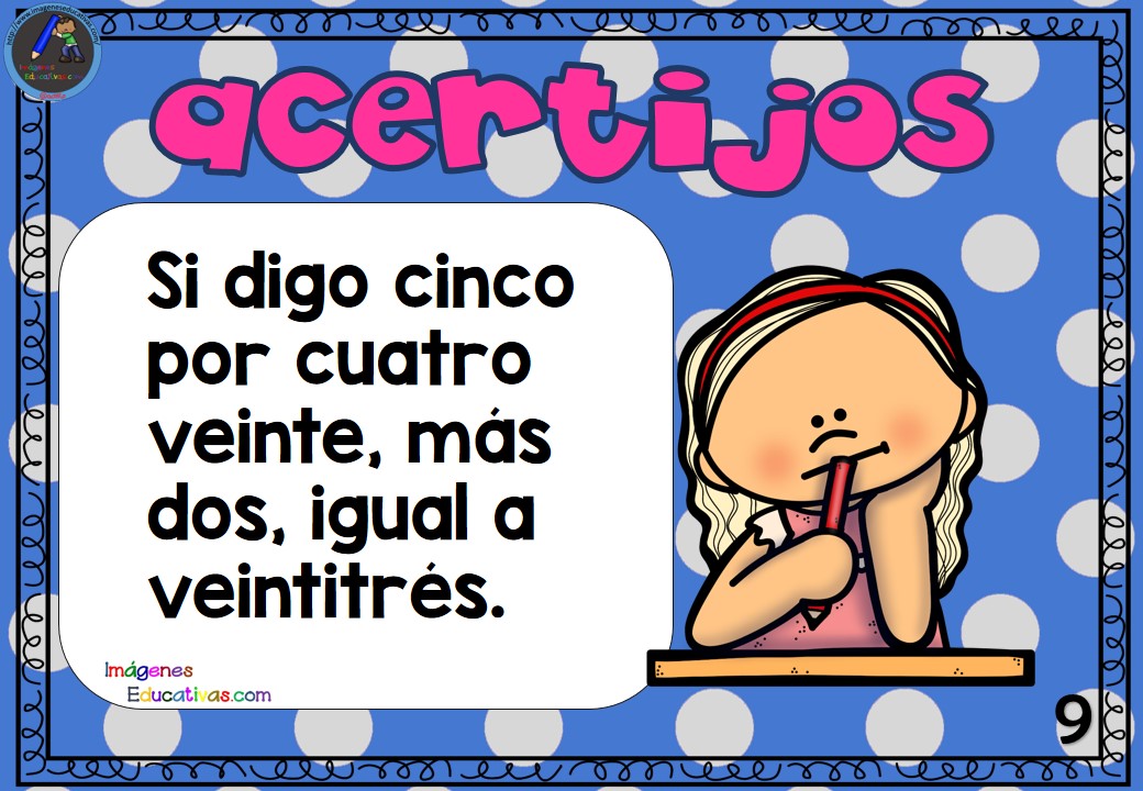 Acertijos fáciles de matemáticas para niños de primaria (9) - Imagenes ...