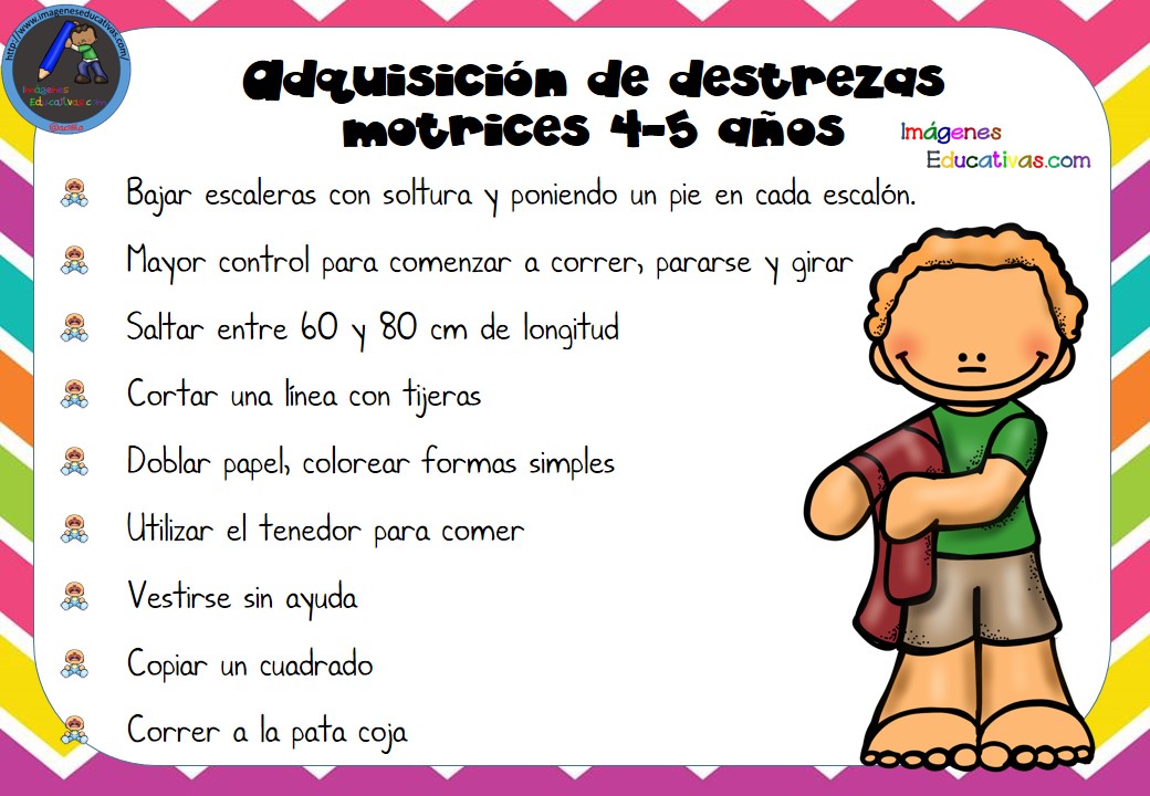 Adquisición de destrezas motrices en el período 2-6 años (4) - Imagenes ...