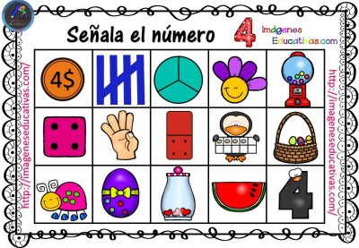 Láminas mejorar atención y la percepción numérica -Orientacion Andujar