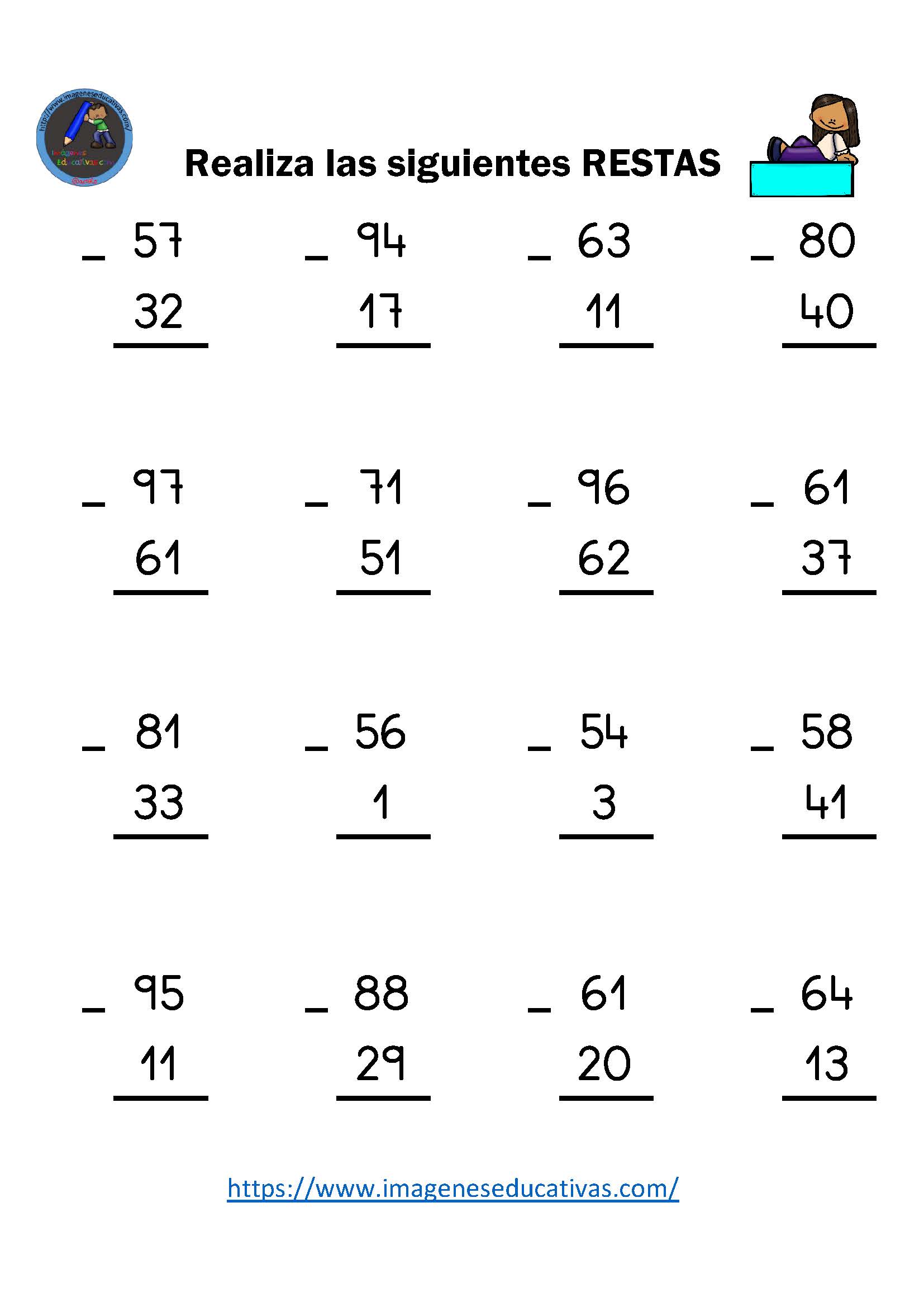 FICHAS RESTAS CON Y SIN LLEVADA 2018 PDF 5_Página_07 - Imagenes Educativas