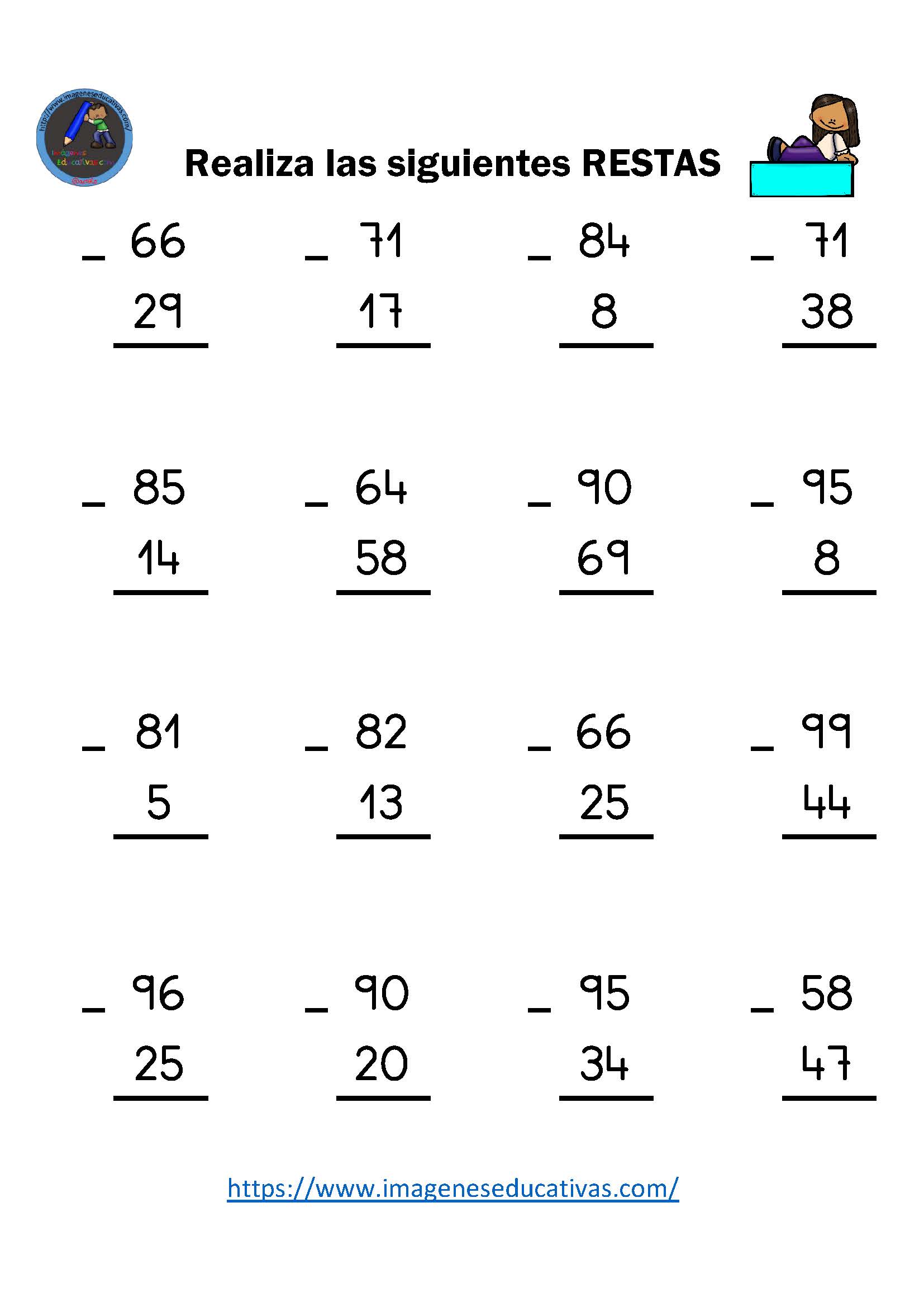 Ejercicios De Sumas Y Restas Pdf - Image to u