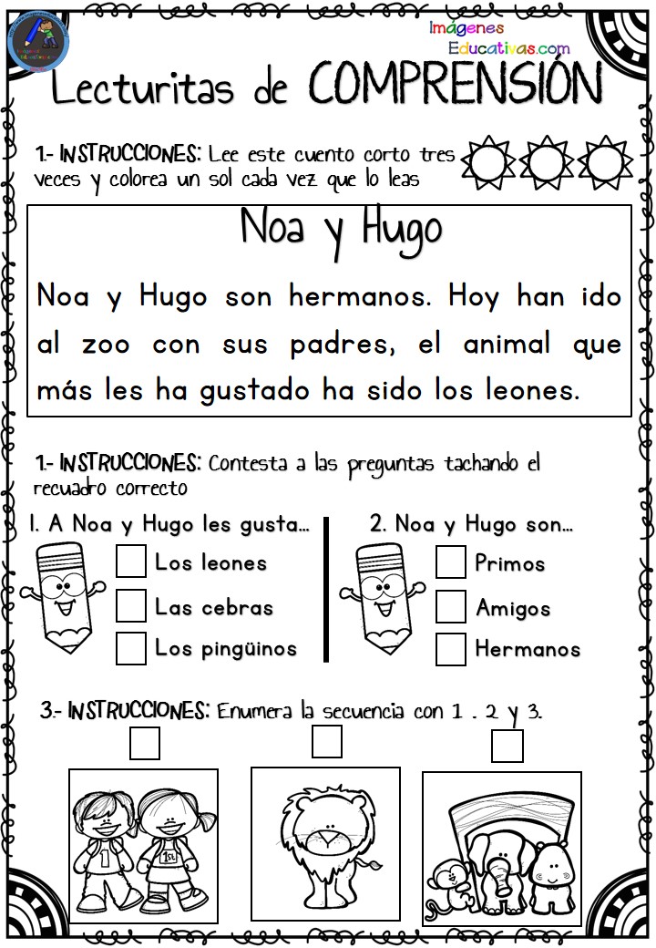 Lecturitas de comprensión para Infantil y primer ciclo de primaria (1 ...