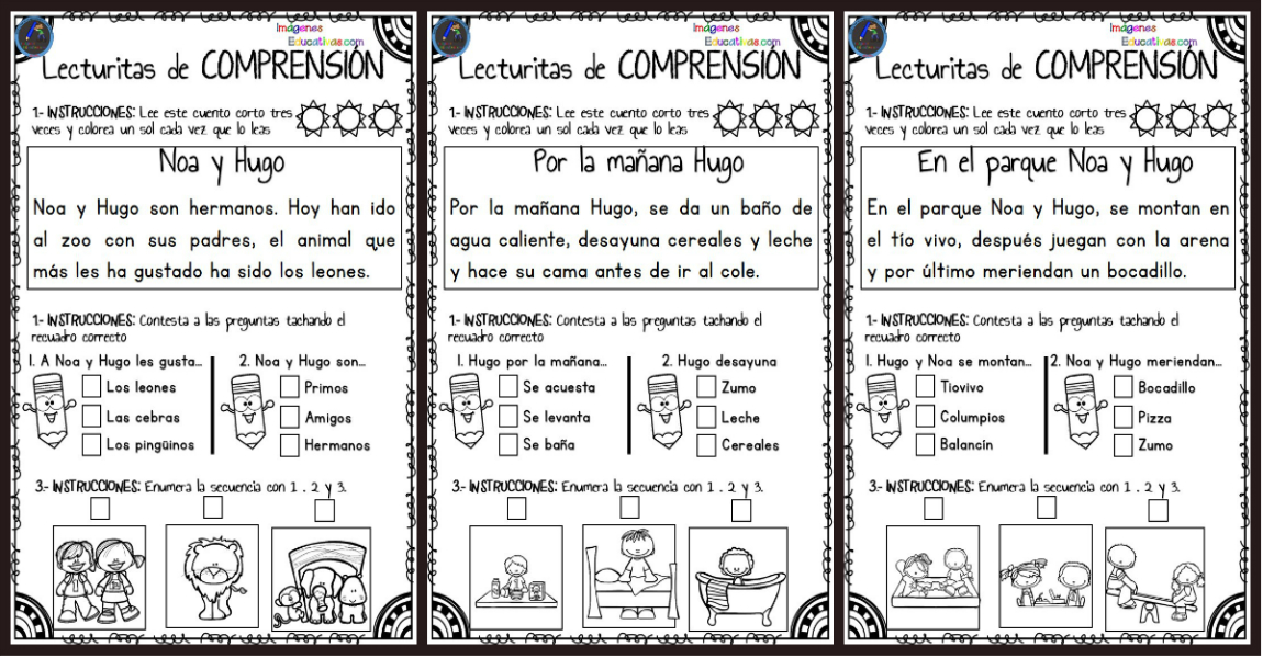 Lecturitas de comprensión para Infantil y primer ciclo de primaria ...