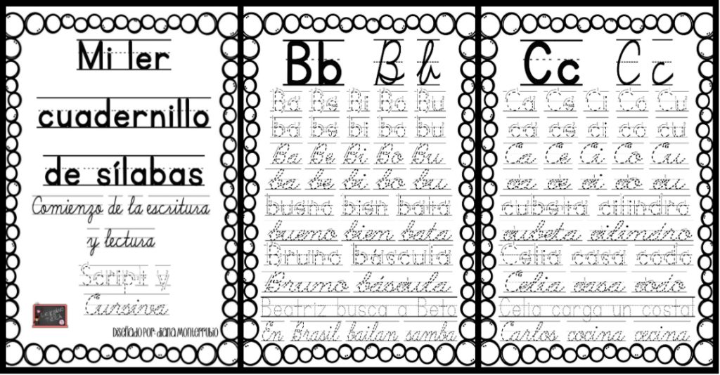 Mi primer cuadernillo de sílabas - Imagenes Educativas