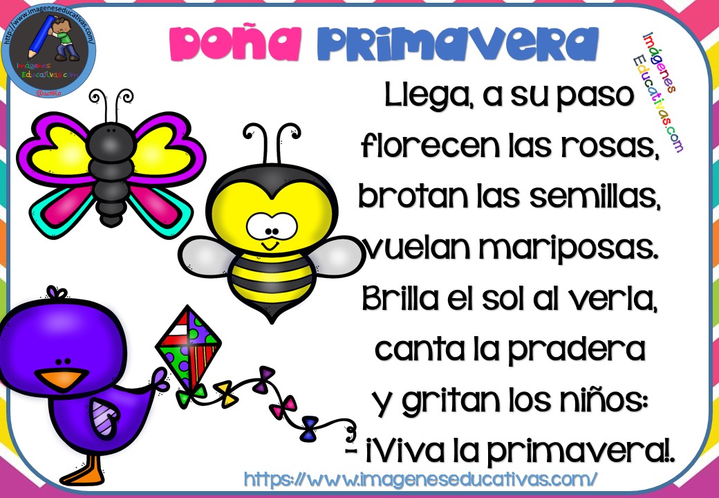 Poesías infantiles de la primavera (11) - Imagenes Educativas
