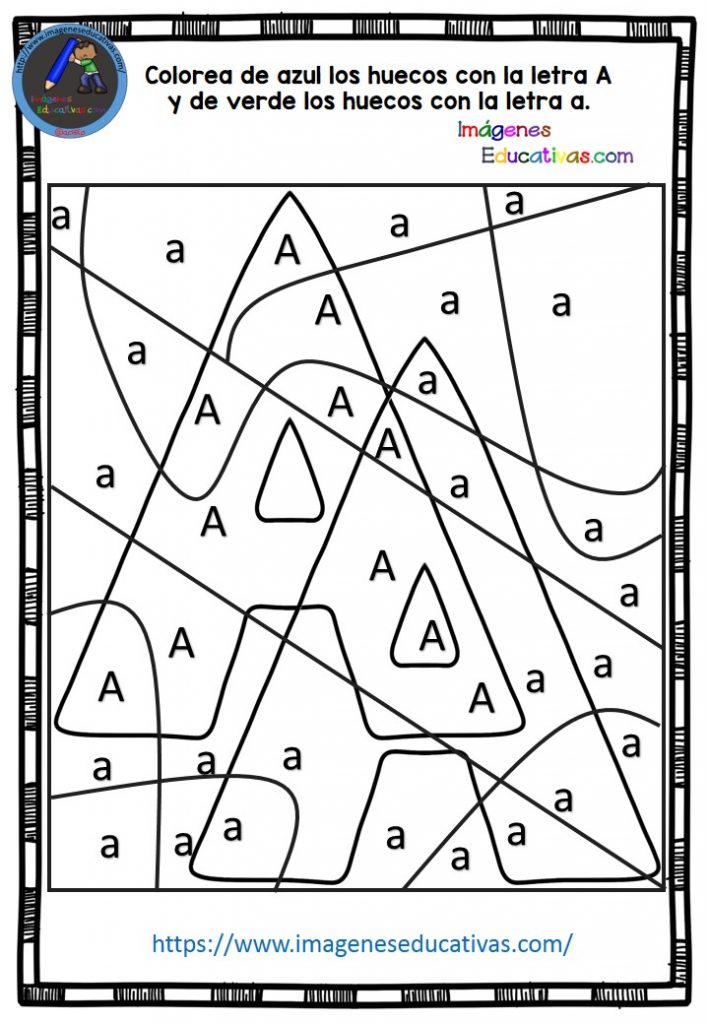 Completo cuaderno de repaso de la letra A 40 actividades originales ...