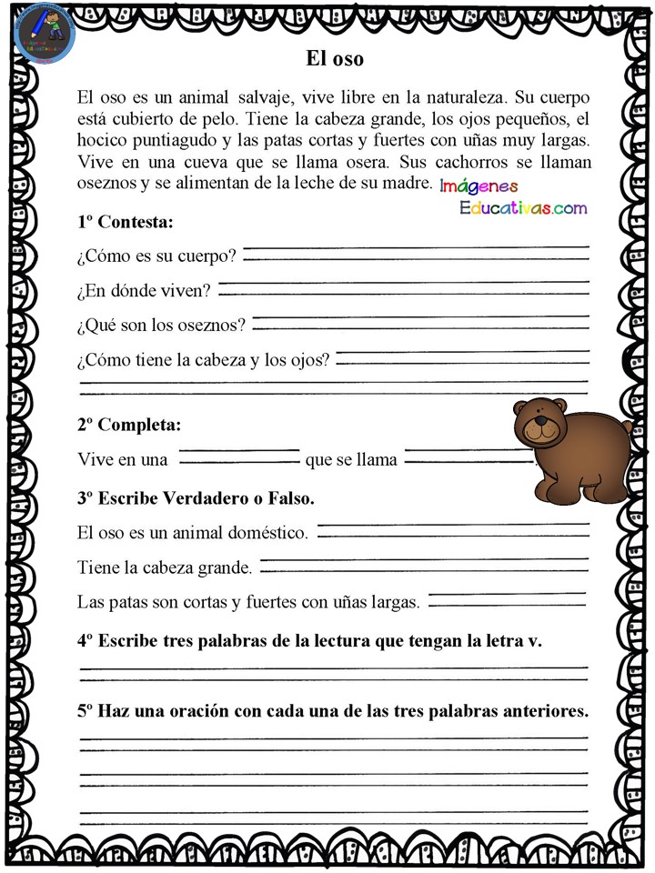 Lecturas Comprensivas Para Quinto Grado De Primaria En Word At Roberta