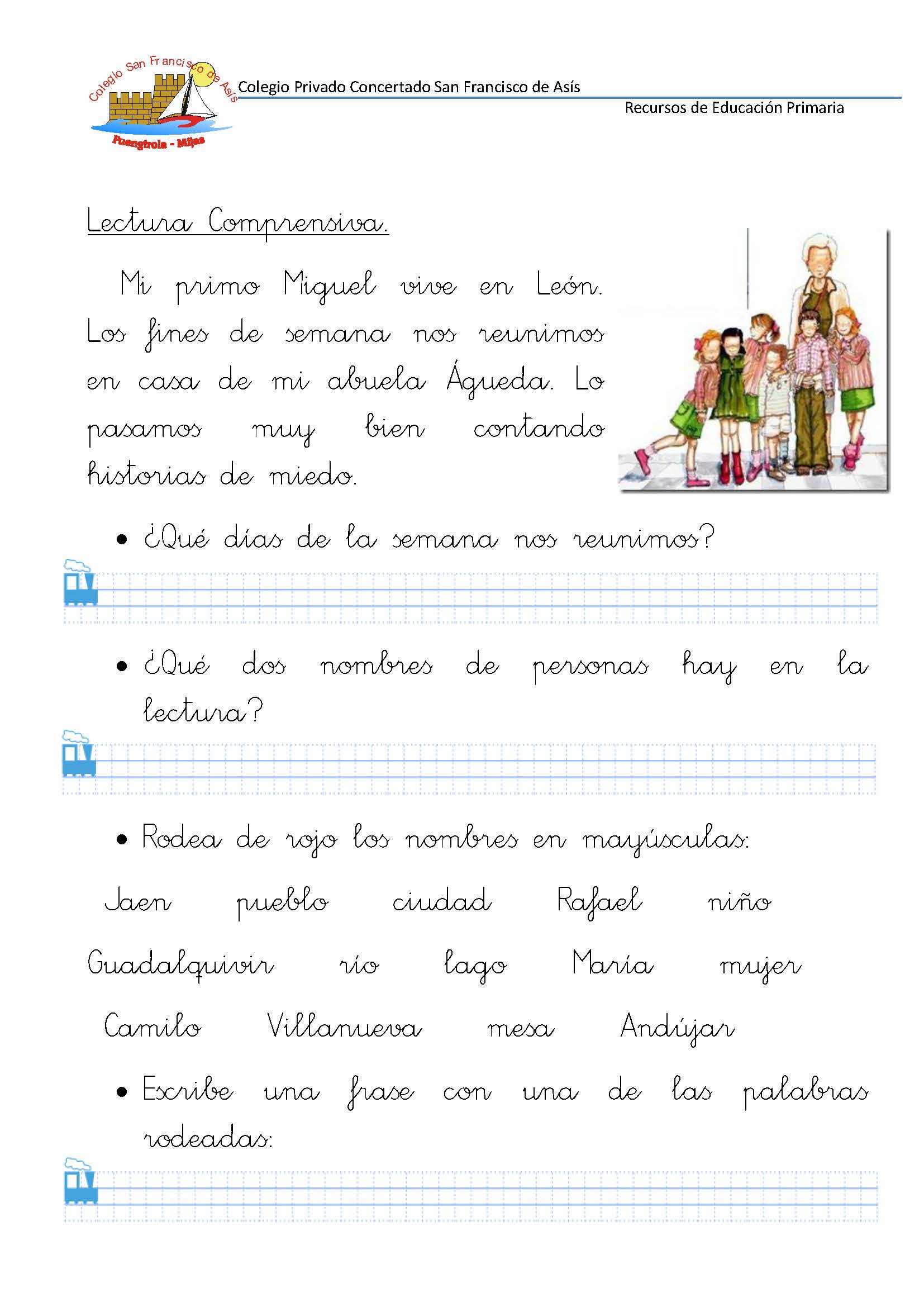 50 Fichas de comprensión lectora para primer grado y primer ciclo de ...