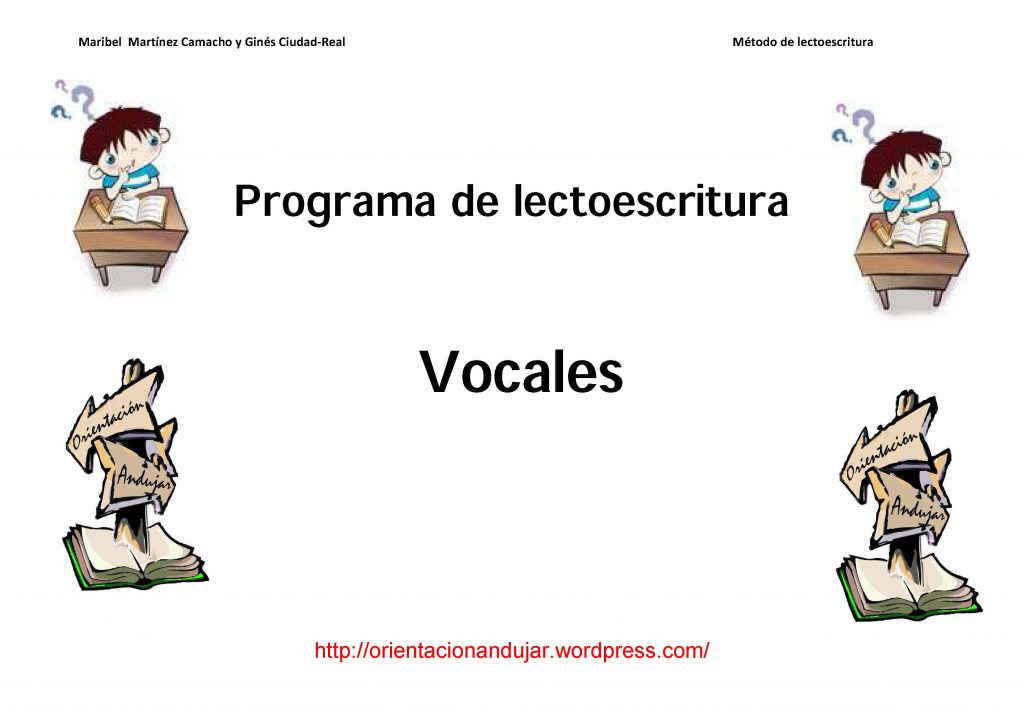 Programa de lectoescritura trabajamos las vocales - Imagenes Educativas