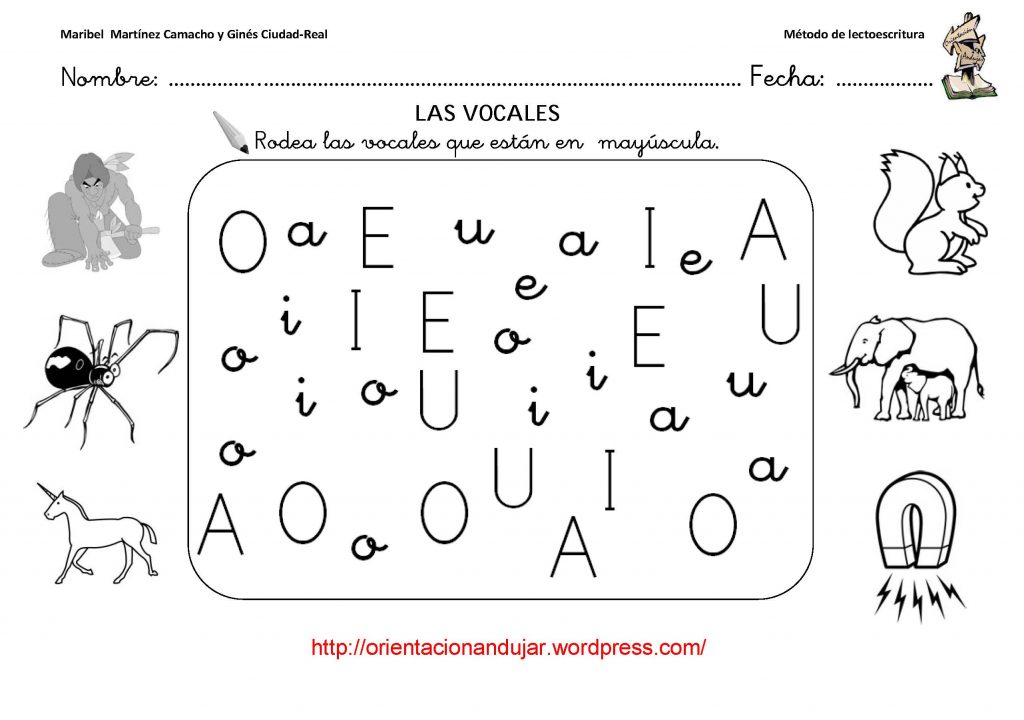 Programa de lectoescritura trabajamos las vocales_Página_17 - Imagenes ...