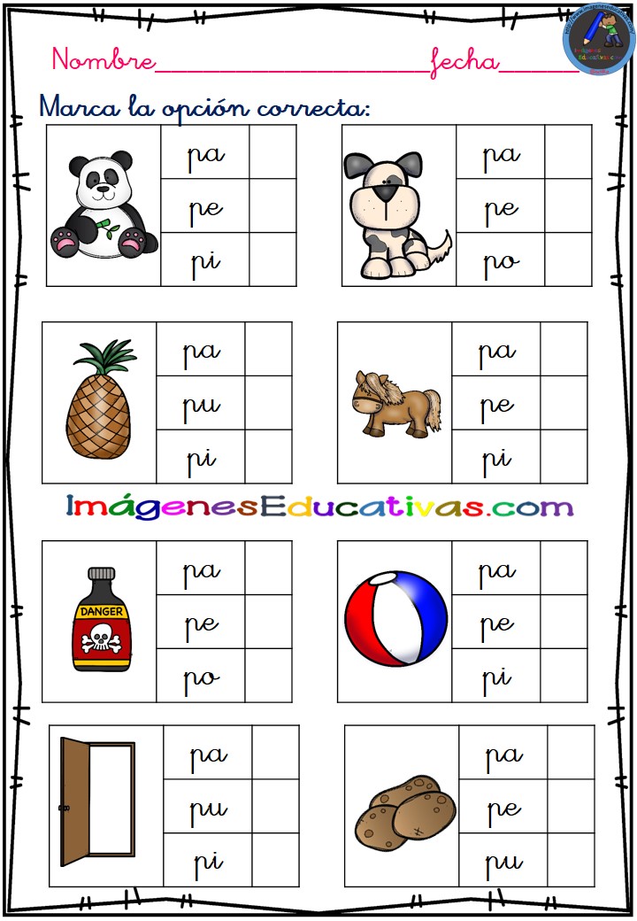 Sílabas - (4) - Imagenes Educativas