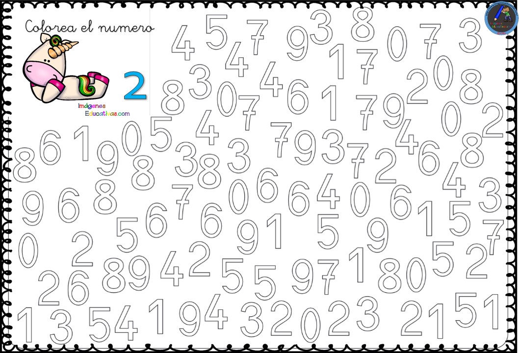 Fichas para trabajar los números 0 al 9 - Imagenes Educativas