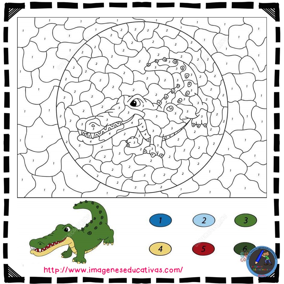 Colorear por números (13) - Imagenes Educativas