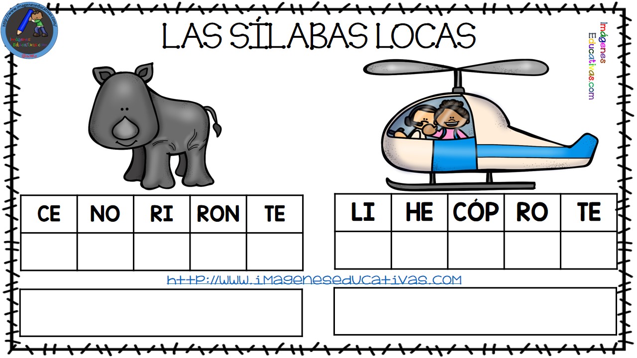 LAS SÍLABAS LOCAS (12) - Imagenes Educativas