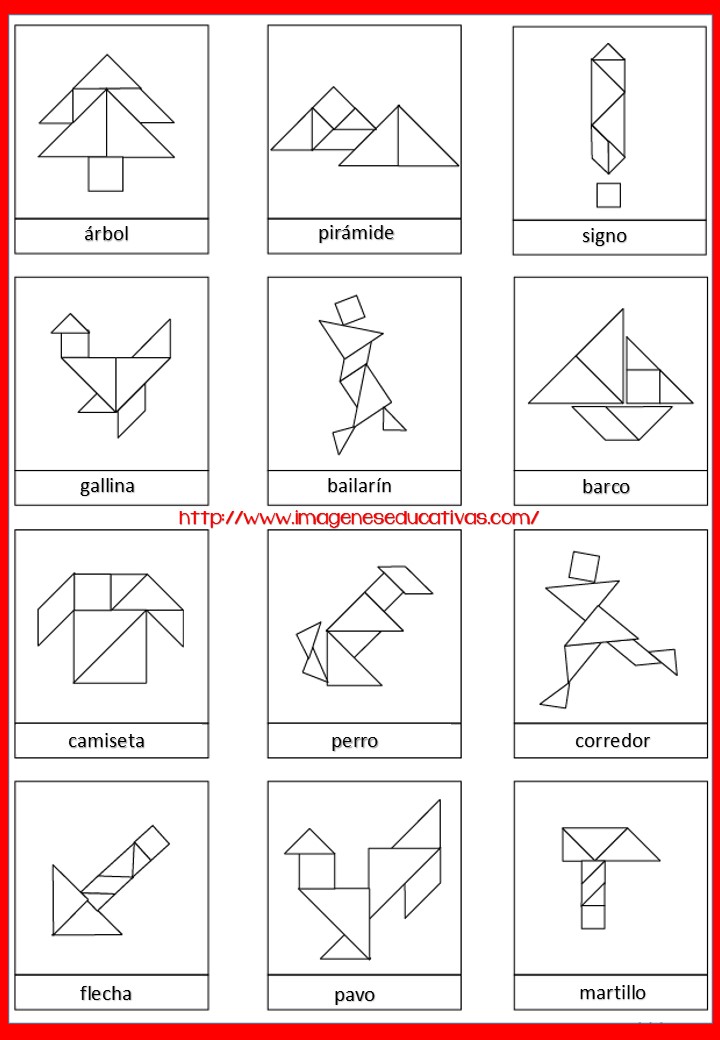 Tangram Figuras Para Imprimir Plantillas Incluidas Imagenes Educativas