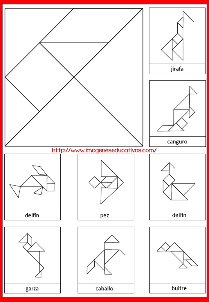 Tangram Figuras Para Imprimir Plantillas Incluidas Imagenes Educativas