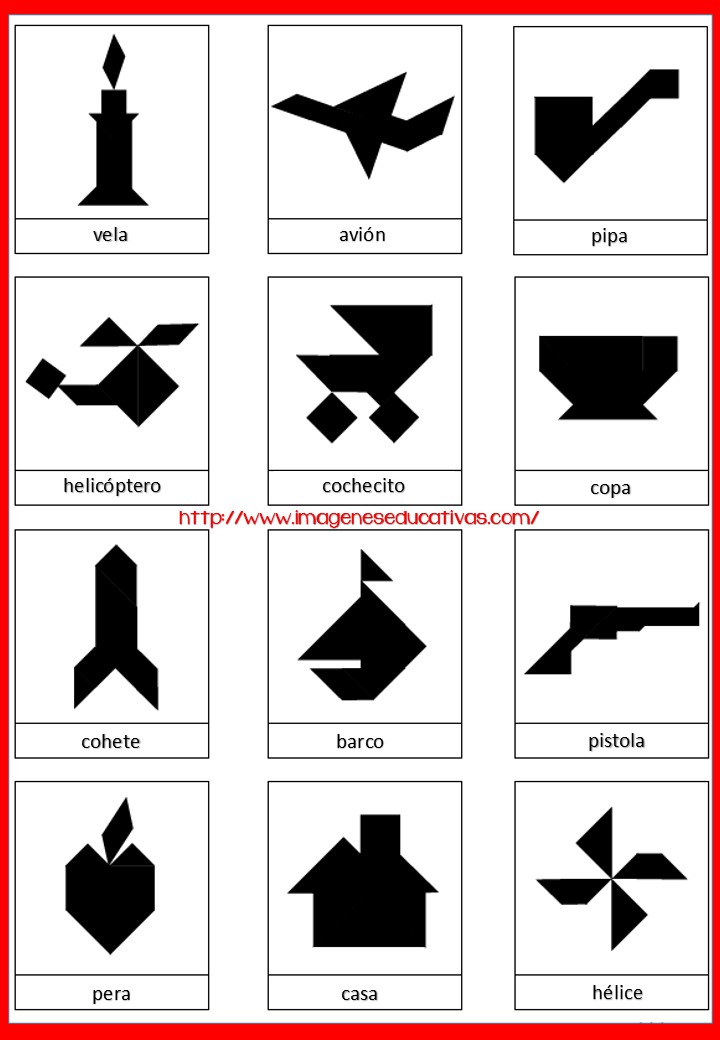 Tangram Figuras Para Imprimir Plantillas Incluidas Imagenes Educativas