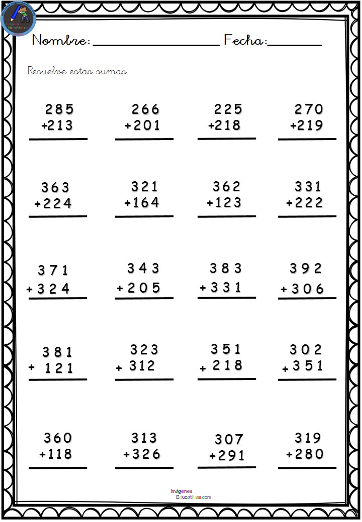 Colección de fichas sumas y restas (7) - Imagenes Educativas