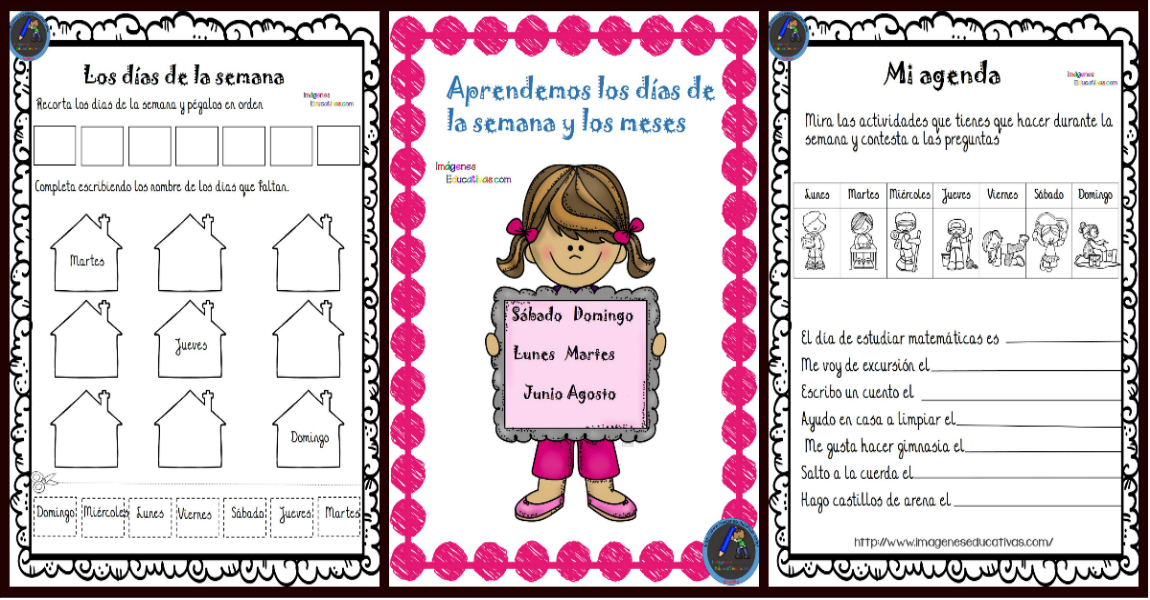 Fichas para aprender los meses y los días de la semana - Imagenes ...