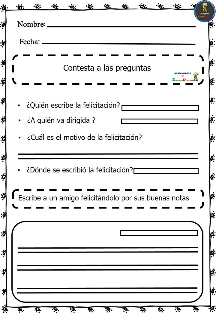 Actividades comprensión lectora para 2º de primaria - Imagenes Educativas