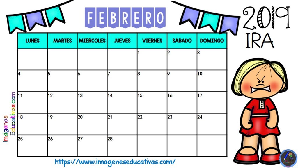 Calendario 2018 para trabajar las emociones por meses CURSO 2018-2019 ...