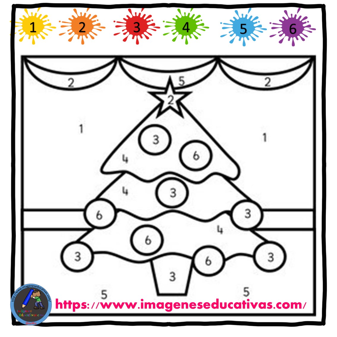 Colorea por números (1) - Imagenes Educativas