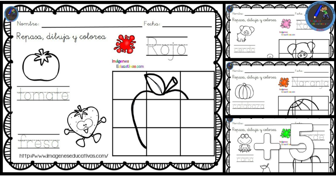 Fichas para aprender los colores - Imagenes Educativas