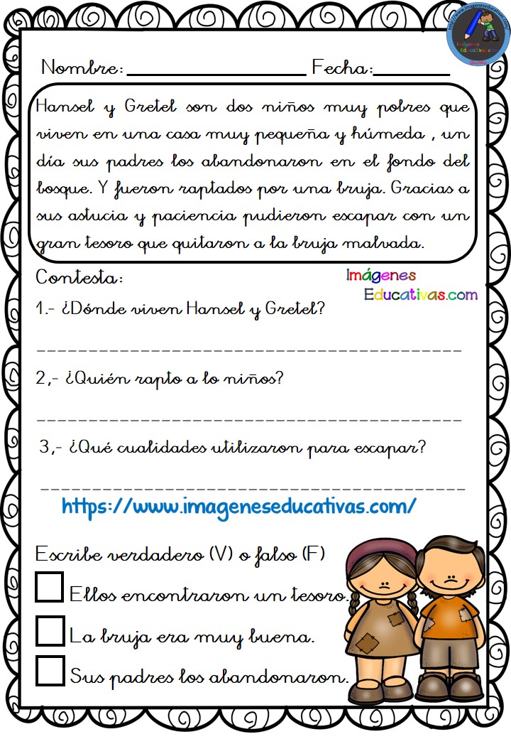 Textos cortos comprensión lectora (5) - Imagenes Educativas