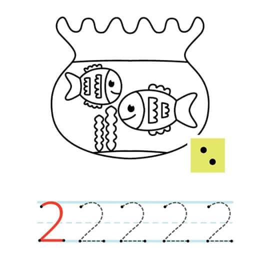FICHAS DE GRAFOMOTRICIDAD CON NÚMEROS - Imagenes Educativas