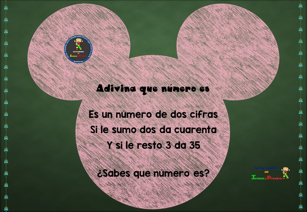 Fichas lógica matemática. Adivina que número es (4) - Imagenes Educativas
