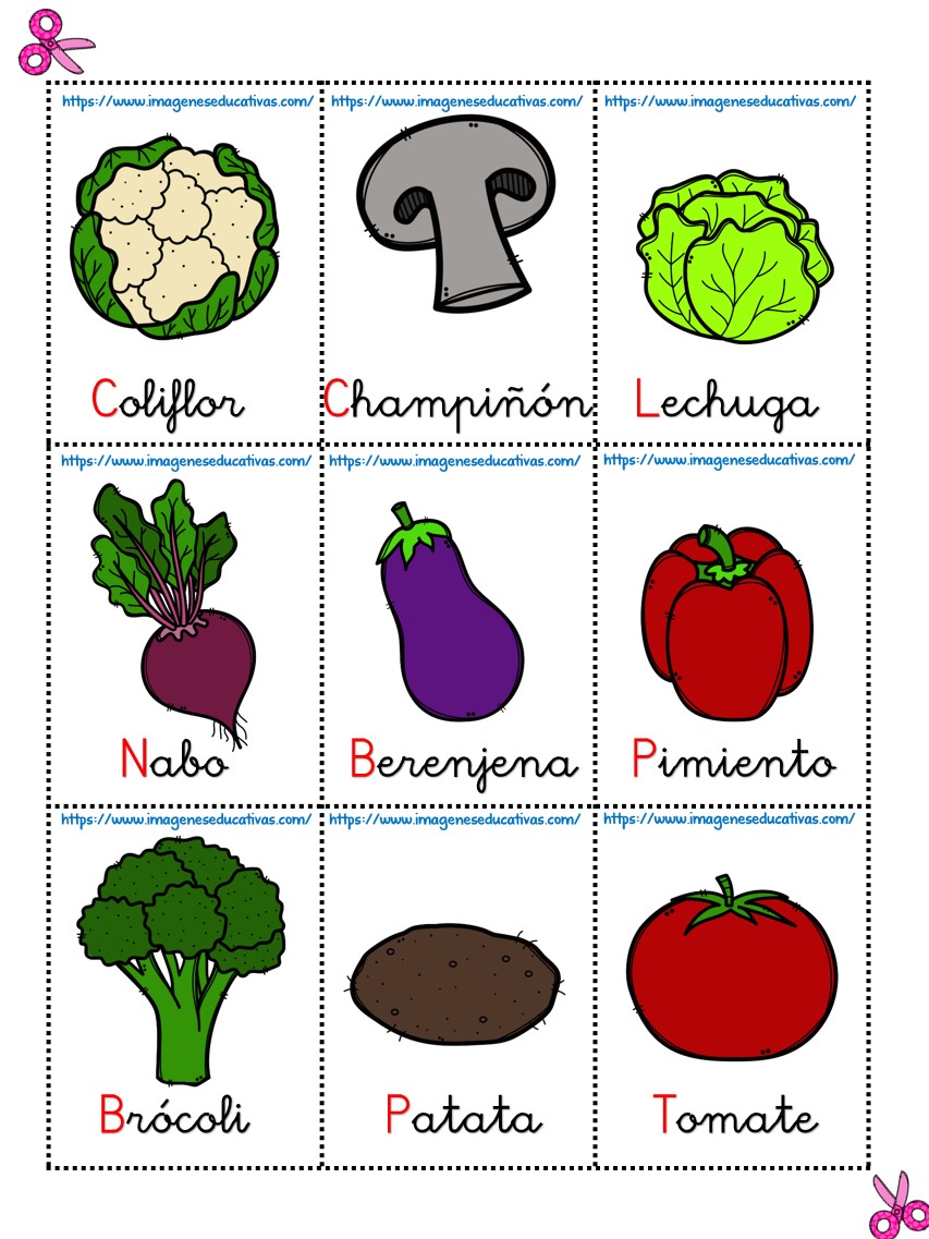 Lotería de palabras (4) - Imagenes Educativas