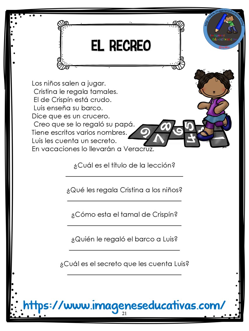 Cuaderno comprensión lectora (21) - Imagenes Educativas