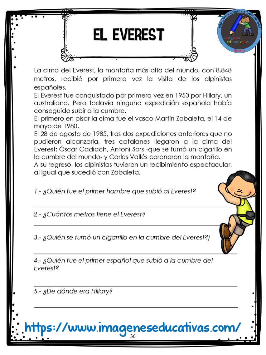 Cuaderno comprensión lectora (36) - Imagenes Educativas