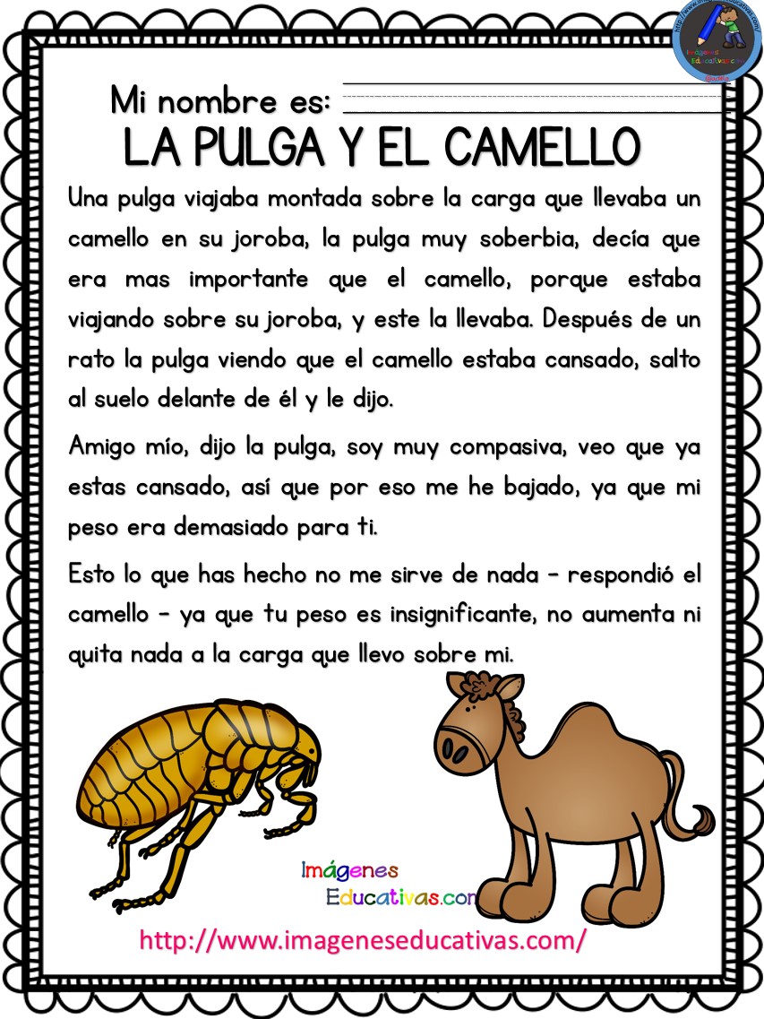 Lecturas comprensivas fábulas ESOPO (10) - Imagenes Educativas