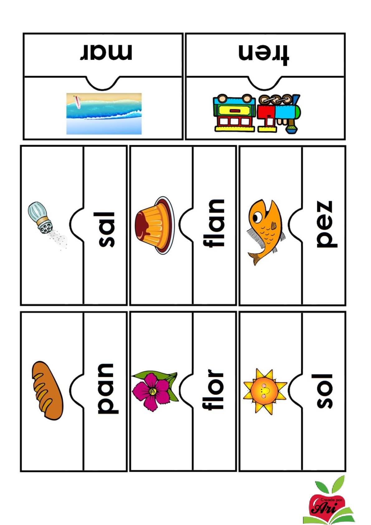 Rompecabezas silábico (4) - Imagenes Educativas