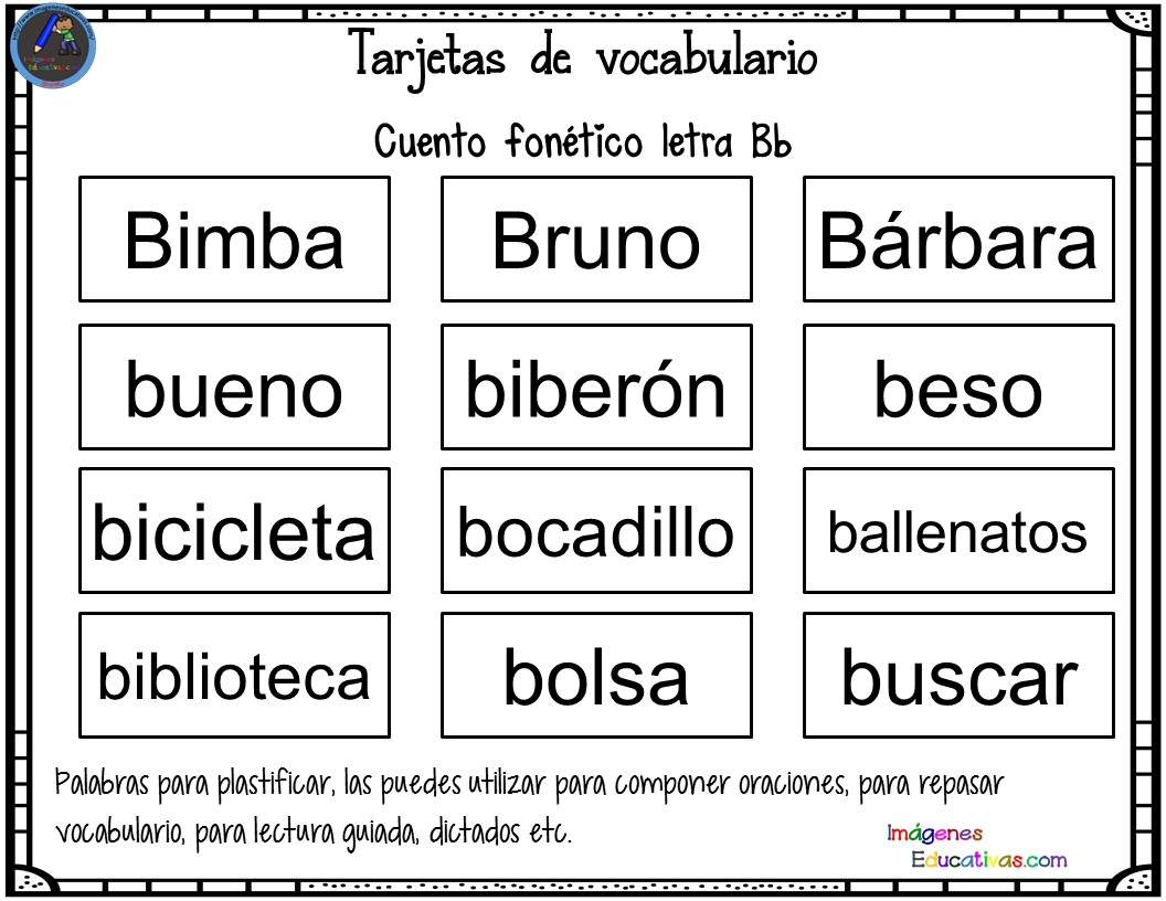 Cuento fonético letra Bb (6) - Imagenes Educativas