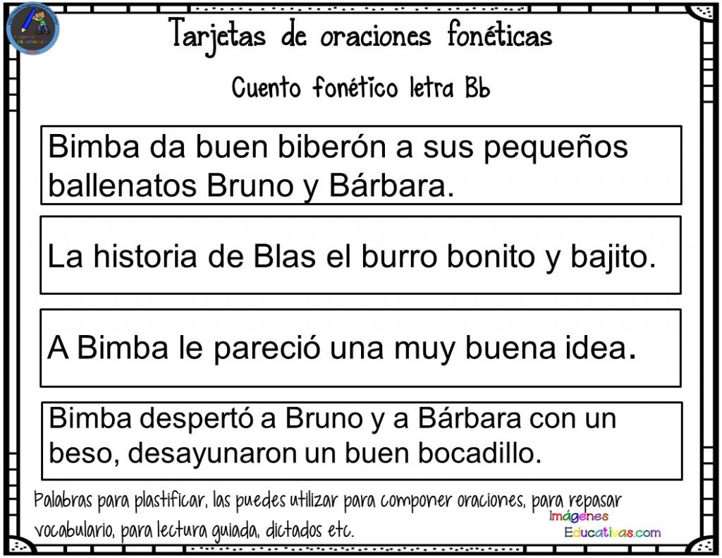 Cuentos Fonéticos "La ballena Bimba" fonema Bb - Imagenes Educativas