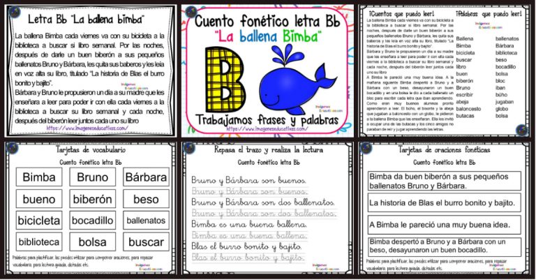 Cuento fonético letra Bb portada - Imagenes Educativas