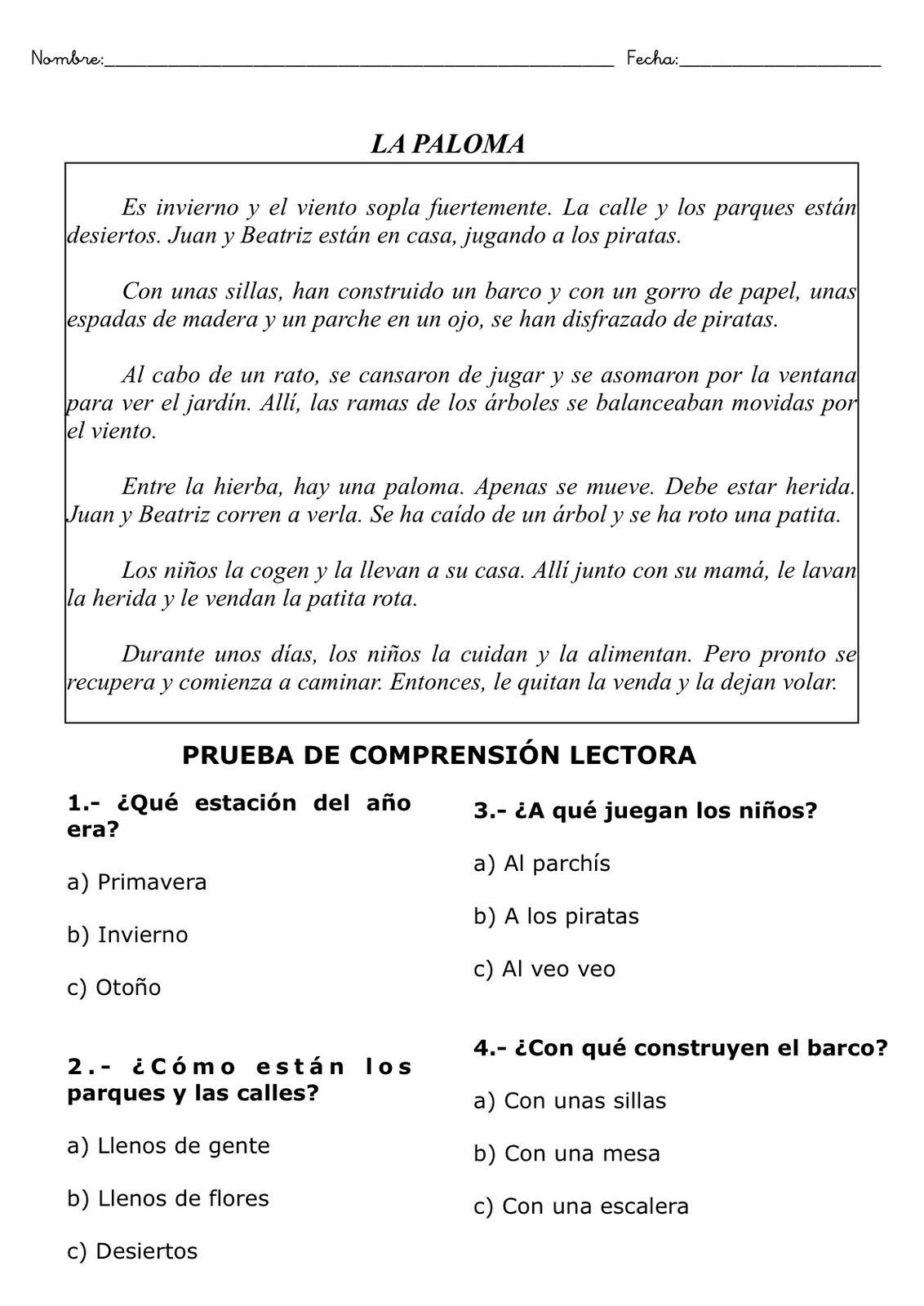 50 Actividades de compresión lectora para peques (7) - Imagenes Educativas