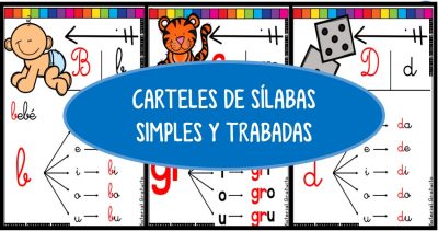 CARTELES DE SÍLABAS SIMPLES Y TRABADAS - Imagenes Educativas