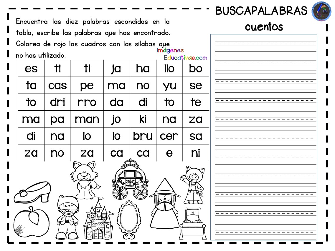 Fichas para trabajar la conciencia silábica (3) - Imagenes Educativas