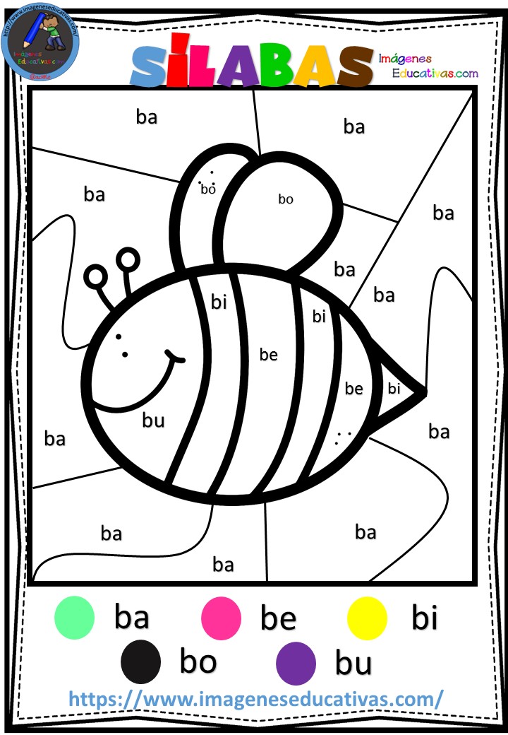 Colorear por sílabas (1) - Imagenes Educativas